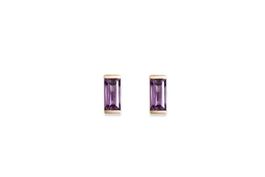 Linea Amethyst Studs – Andrea Bonelli